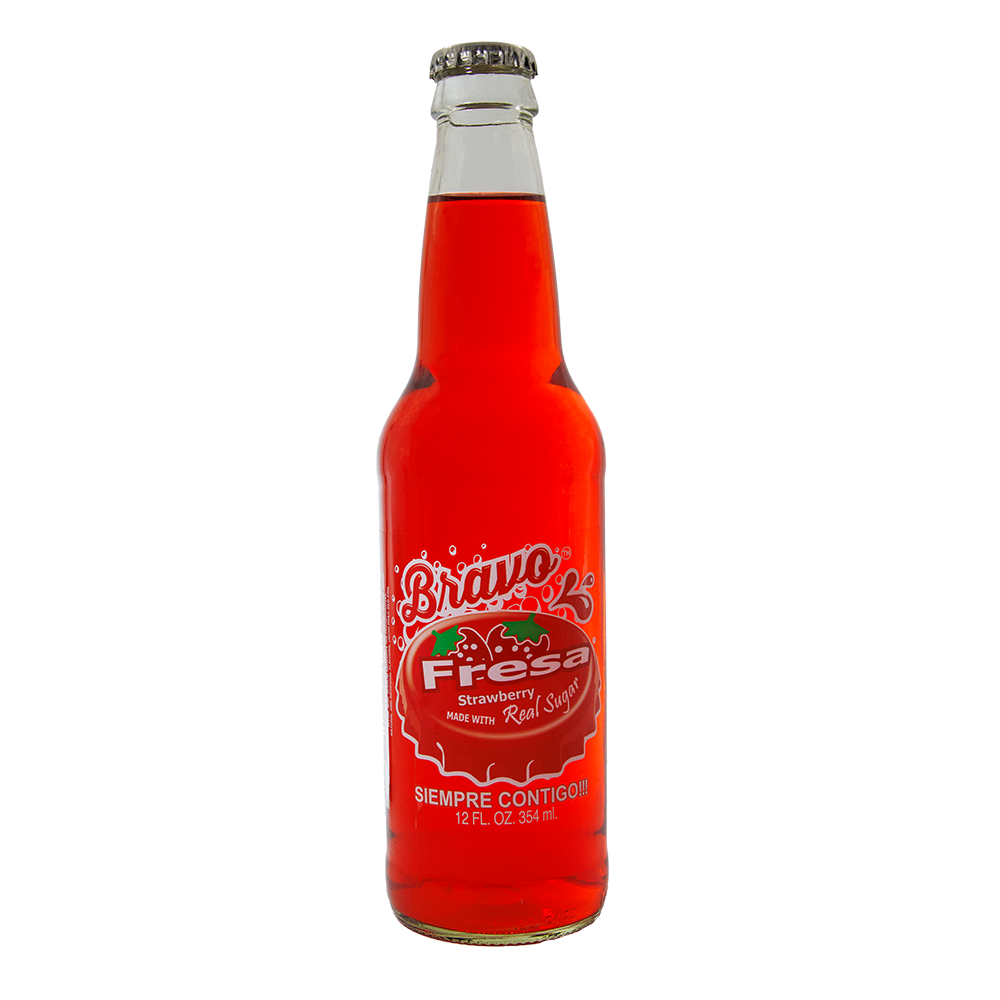Bebida de Fresa Bravo Foods – Refresco Embotellado con Sabor Frutal | 6 ...